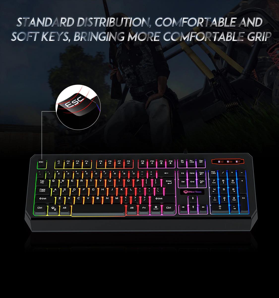 Meetion Gaming Backlit Keyboard – Aussie Foot Care